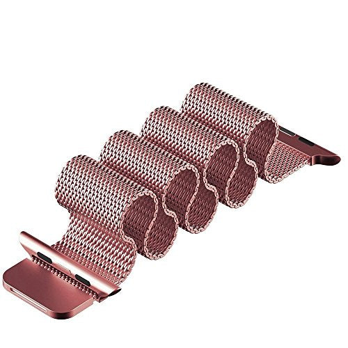 Apple Watch Band, Milanese Magnetic Loop 38/42mm Rose Gold – Dixon ...